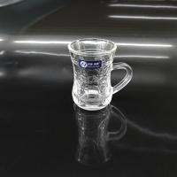 China Height 78mm Elegant Glass Tea Mug Glass Tea Cups Ideal for Serving Hot Beverages in Restaurants Hotels and Tea Houses for sale