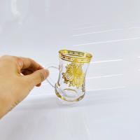 China 6PCS set Clear Glass Tea Cup Stylish Transparent Glass Tea Cups Set Designed for Tea Enjoyment Office Home and Restaurant for sale