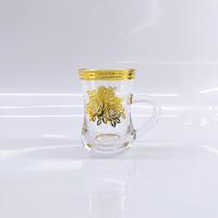 China 6PCS set Clear Glass Tea Cup Stylish Transparent Glass Tea Cups Set Designed for Tea Enjoyment Office Home and Restaurant for sale
