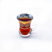China Transparent Turkish Style Tea Cups 105ml Arabic Tea And Coffee Sets for sale