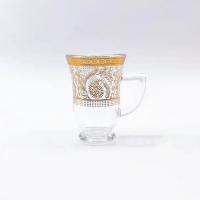 China 12 Piece Arabic Tea Cup Sets 6 Cups And 6 Saucers OEM ODM Luxury Style for sale