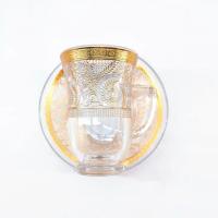China 12 Piece Arabic Tea Cup Sets 6 Cups And 6 Saucers OEM ODM Luxury Style for sale