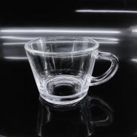 China 6Pcs Glass Clear Glass Tea Cup Hand Wash Recommended For Longevity Durable Elegant Design Perfect For Office Home for sale
