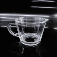 China 6Pcs Glass Clear Glass Tea Cup Hand Wash Recommended For Longevity Durable Elegant Design Perfect For Office Home for sale