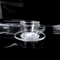 China Elegant Glass Cup Sets with 161ML Capacity and Lead Free Crystal Glass for Office and Restaurant Drinkware for sale