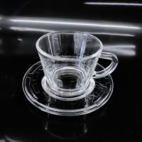 China 161ml Lead Free Crystal Glass Cup Set with Double Wall Insulation for Hot and Cold Beverages for sale