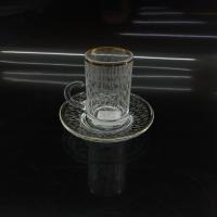 China 6 Tea Cup Rain Lines Design Set Each Cups  Mouth Diameter 48mm Idea for family use, afternoon tea parties, or gatherings for sale