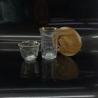 China 18PCS Sets Arabic  Style with 6Tea Cups ,6 Cawa Cups& 6 Wood Saucers  For Drinking In Restaurant And Home Kitchen for sale