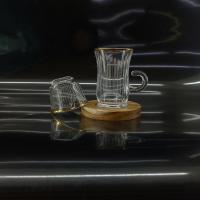 China 18PCS Sets Arabic  Style with 6Tea Cups ,6 Cawa Cups& 6 Wood Saucers  For Drinking In Restaurant And Home Kitchen for sale