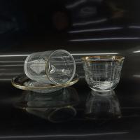 China Transparent Decorative Glass Cups 18 Piece Lead Free Glass Cups Sets for sale