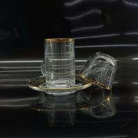China Transparent Decorative Glass Cups 18 Piece Lead Free Glass Cups Sets for sale