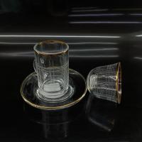 China Transparent Decorative Glass Cups 18 Piece Lead Free Glass Cups Sets for sale