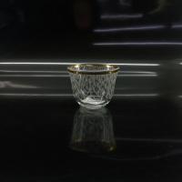 China Drinking Glass Cup And Saucers , 18pcs Transparent Glass Cup Sets for sale