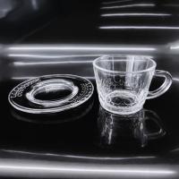 China Crystal-Clear Glass Coffee Sets for a Clean and Elegant Look  Ideal For Coffee Shops for sale