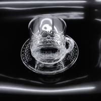 China Crystal-Clear Glass Coffee Sets for a Clean and Elegant Look  Ideal For Coffee Shops for sale