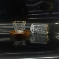 China Premium Arabic Tea And Coffee Sets 18pcs Transparent Glass Decorative Cups for sale