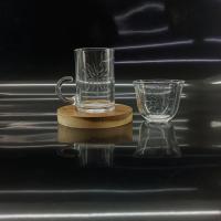 China Lead Free Crystal Glass Collection Hand Painted 18pcs Glass Cup Tea Set for sale