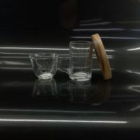 China Lead Free Crystal Glass Collection Hand Painted 18pcs Glass Cup Tea Set for sale
