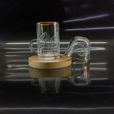China Cafes / Offices Decorative Glass Cups  Transparent 18PCS Glass Tea Cups Set for sale