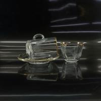 China High Transparency Decorative Glass Cups Lightweight Single Handle for sale