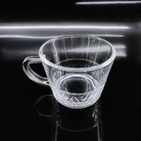 China Set of 6Pcs Modern Glass Tea Cup Shatter resistant Durable Designed for Comfortable Drinking Experience and Easy Cleaning for sale