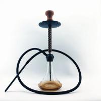 China Premium Glass Bottle Hookah Smoke Accessories Push On Type With 22 CM Height for sale