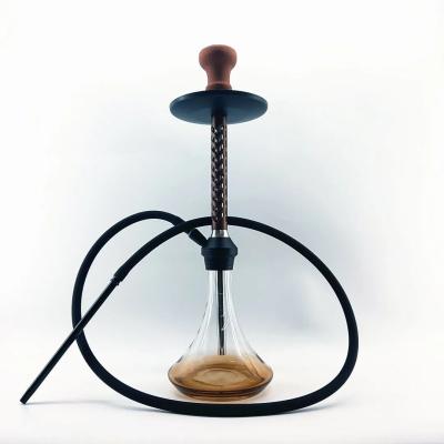 China Premium Glass Bottle Hookah Smoke Accessories Push On Type With 22 CM Height for sale