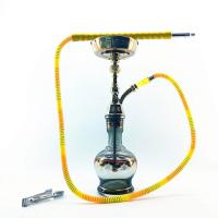 China Cylinder Arabic Hookah Bottle Accessory Luxury Hookah Glass Height 26CM for sale