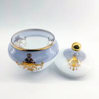 China Small Crystal Candy Bowls 0.4L Glass Sweet Bowls 9cm Depth For Candy Storage for sale