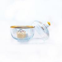 China 0.25L Glass Candy Bowls Round Clear Glass Candy Crystal Bowl for sale