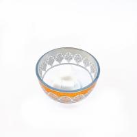 China Crystal Clear Glass Candy Dish Round Shape 5.5cm Depth Storage Candy Holder for sale
