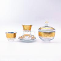 China Home Decorative Glass Candy Bowls Small 10.7cm Height Round Glass Sweet Bowl With Lid for sale