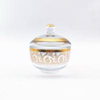 China Food Grade Glass Candy Bowls With Lid 0.25L Capacity Round Clear for sale