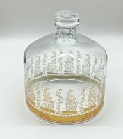 China Home Premium Clear Glass Candy Bowls Elegant Exquisite Look 11.8cm Depth for sale