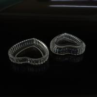 China 46ml Capacity Heart Shape Transparent Glass Candy Bowl for Dessert Table and Candy Station for sale