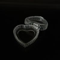 China 46ml Capacity Heart Shape Transparent Glass Candy Bowl for Dessert Table and Candy Station for sale