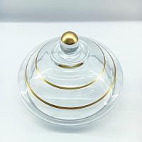 China Tableware Crystal Glass Sugar Bowls 1650ml Capacity For Food Storage for sale