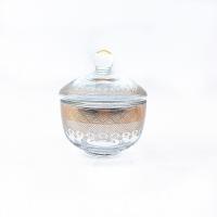 China Crystal Glass Handmade Sugar Bowl 230g Weight Modern Sugar Bowls for sale
