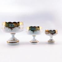 China Handmade Bohemian Glass Bowls , Unique Decorative Glass Serving Bowls OEM ODM for sale