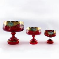 China Handmade Bohemian Glass Bowls , Unique Decorative Glass Serving Bowls OEM ODM for sale