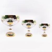 China Transparent Elegant Glass Fruit Bowl Smooth Surface Handmade Glass Bowl for sale