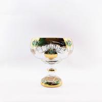 China Transparent Elegant Glass Fruit Bowl Smooth Surface Handmade Glass Bowl for sale