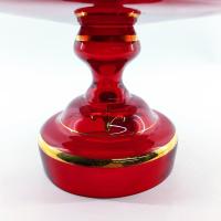 China Daily Decorative Glass Fruit Bowls Piled Flower Pattern Smooth Surface for sale