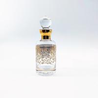 China Glass Arab Perfume Bottle Round Lightweight With Floral Pattern for sale