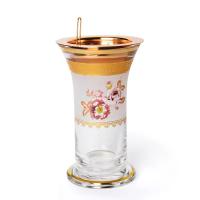 China Glass Arabic Fragrance Burner Handmade Arab Incense Burner Color Optional for sale