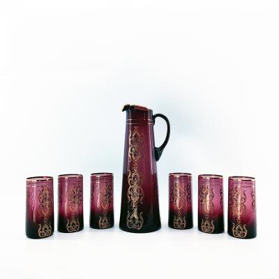 China Easy Cleaning Glass Jug Set 2.2L Capacity Food Grade  Eco Friendly for sale
