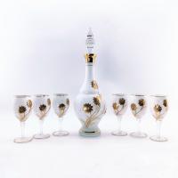China Durable Glass Water Pitcher And Glass Set , Glass Jug And Tumbler Set With Handle for sale