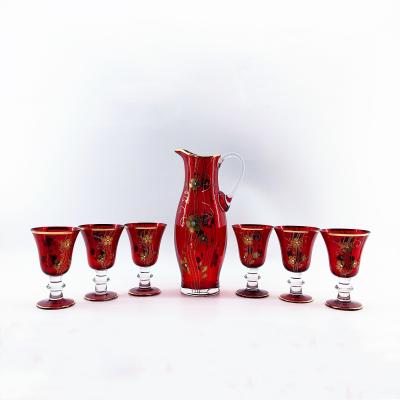 China Sturdy Glass Water Jug And Tumbler Set Customized For Serving Drinks for sale