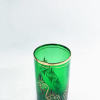 China Elegant Glass Jug Set , Green Glass Jug And Tumbler Set with six glasses / a jug crafted for sale