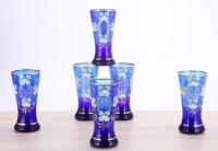 China Glass Jug Set featuring ergonomic handles and spouts suitable for juice water service in food service industry for sale